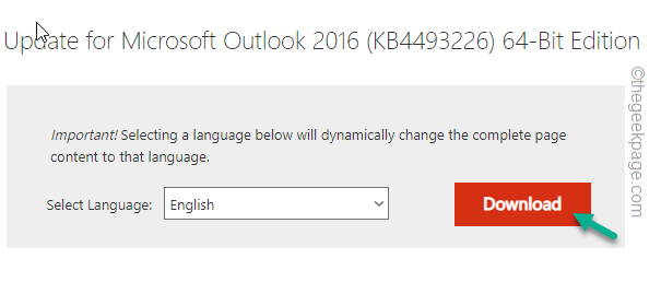 Microsoft Outlook Requires Update Before It Can Start issue