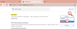 How to hide Side Panel Button in Google Chrome