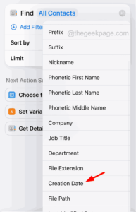How to Find Newly Added Contacts on iPhone using Shortcuts app