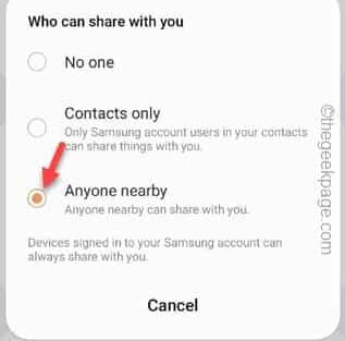 Quick Share feature not working on Samsung phone - Fix