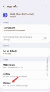 Quick Share feature not working on Samsung phone - Fix