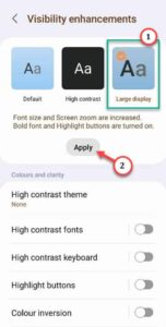 How to make text bigger on Android Phone