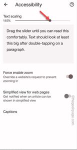 How to make text bigger on Android Phone