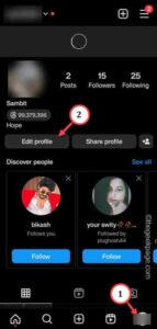 How to copy your Instagram URL profile link on Android