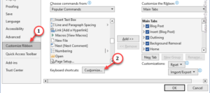 Keyboard shortcuts are not working in MS Outlook : Fix