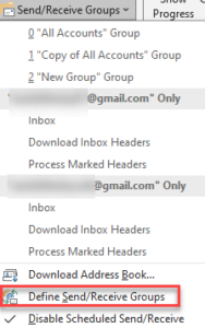 Automatic Send Receive not working in Outlook