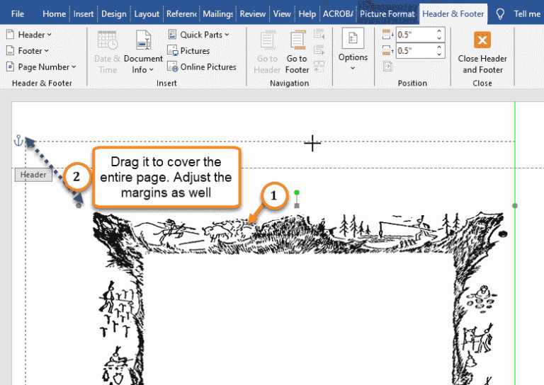 How to make a custom border in Microsoft Word