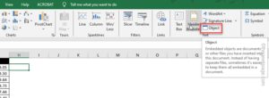 How to embed a Word document in Microsoft Excel