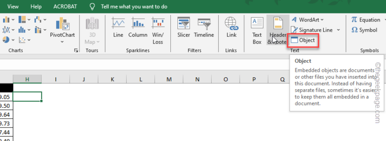 How to embed a Word document in Microsoft Excel