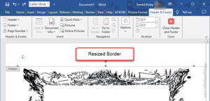 How to make a custom border in Microsoft Word