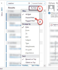 How to fix wrong number of emails flag in Outlook