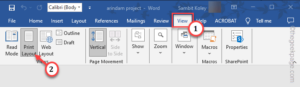 Design tab is not showing in Microsoft Word : Fix