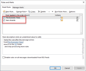 Outlook Rules not working in Windows 11/10: Here is the Fix