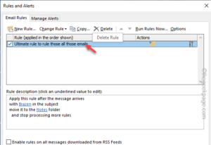 Outlook Rules not working in Windows 11/10: Here is the Fix