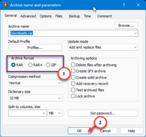 How to merge or combine RAR files in Windows 11/10