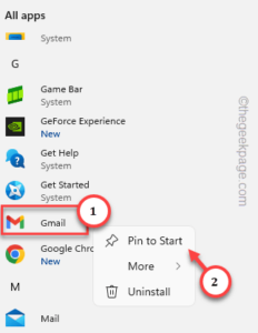 How to get Gmail directly in Windows 11