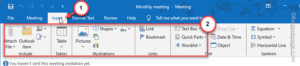 How to create meeting request in MS Outlook