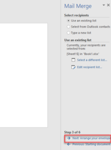 How to Mail Merge Envelopes in Microsoft Office 365