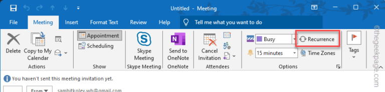 How to Create a recurring meeting in MS Outlook
