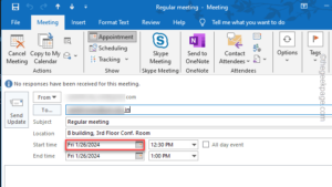 How to Reschedule a meeting in Microsoft Outlook