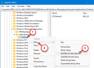 Microsoft Outlook out of memory or system resources : Fix