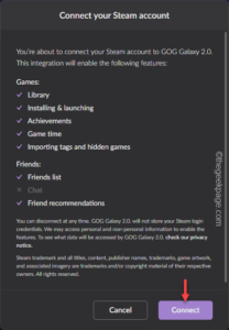 GoG Galaxy not launching or connecting to Steam : Fix