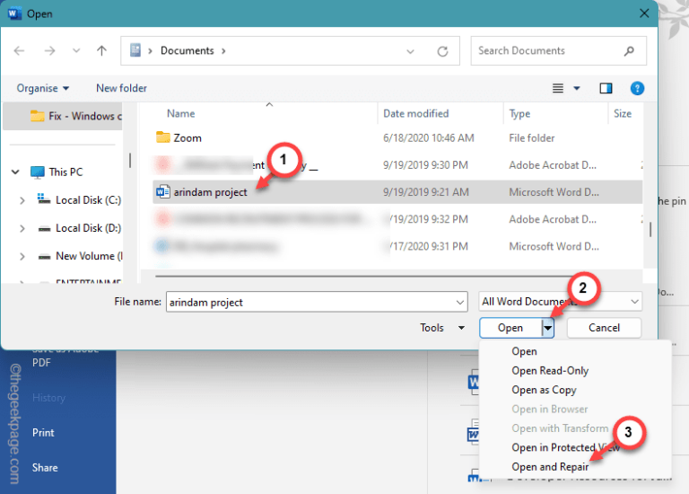 Word document is opening blank : How to Fix