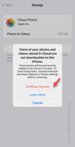 iCloud storage is full notification : How to Fix