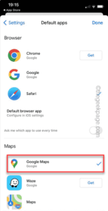How to make Google map default map in iPhone