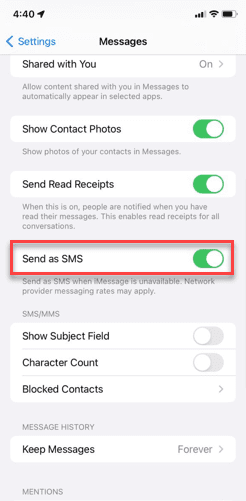 iPhone not recieving text messages : How to Fix