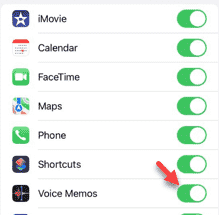 Voice memos option missing from iCloud sync list: Fix