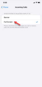 Incoming call not showing on iPhone screen: Fix