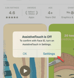 To confirm with Face ID turn on assistive touch in Settings: Fix