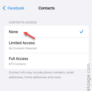 Contacts syncing automatically from phone to Facebook - Fix