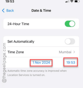 This time zone cannot be set manually due to device restrictions - How to fix