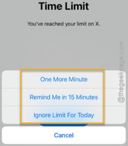 You have reached your limit on iPhone - Fix