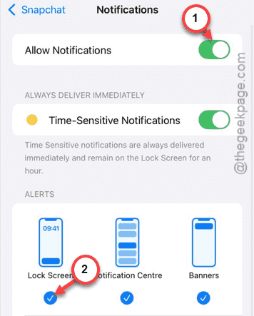Snapchat notifications are not showing up on the lock screen - How to fix