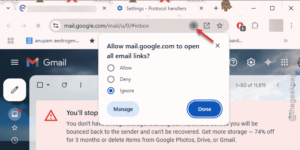 Fix Email links so they open in Gmail on the Google Chrome