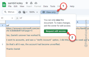 Google Sheet is View Only - How to fix