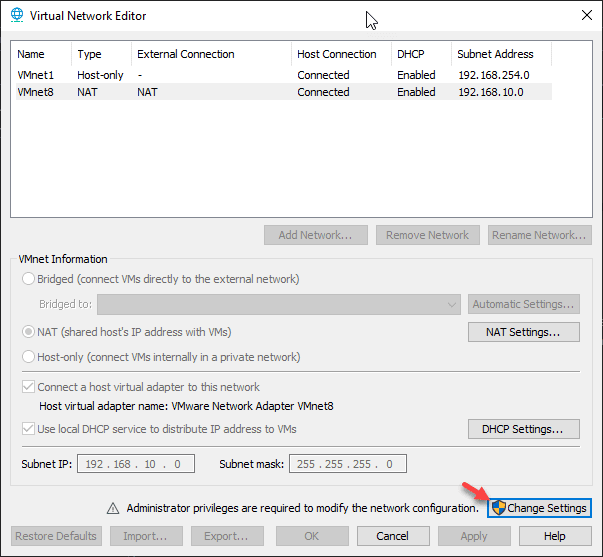 VMWare NAT Service terminated unexpectedly - How to fix