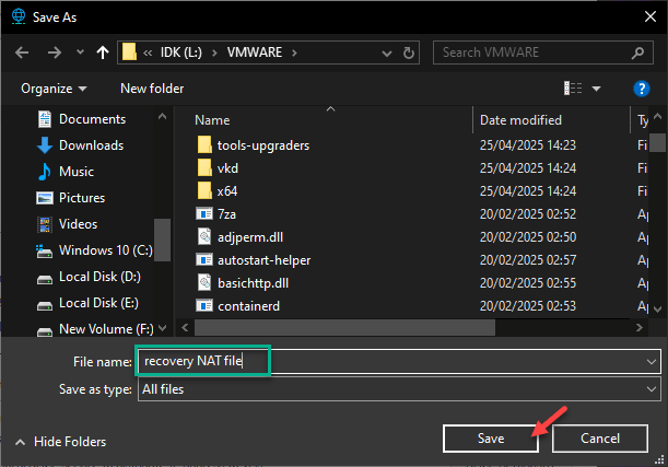 VMWare NAT Service terminated unexpectedly - How to fix
