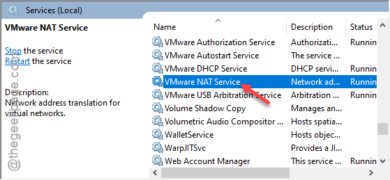 VMWare NAT Service terminated unexpectedly - How to fix