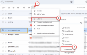 How to remove an email from inbox after labelling it