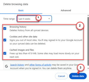 Result_Code_Missing_Data error in Chrome or Edge - How to fix