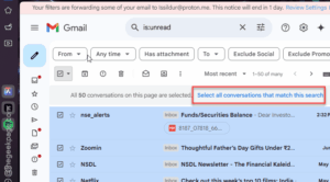 How to delete all unread mails at once from Gmail