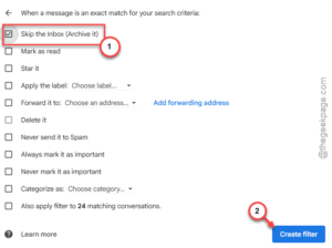 How to remove an email from inbox after labelling it