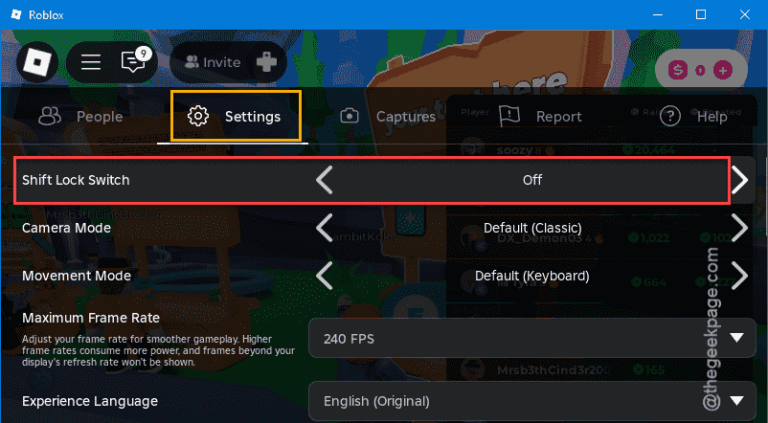 Roblox Shift Lock is Not Working - How to fix