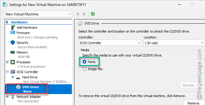 Cannot unmount the installation media in Hyper-V - How to Fix