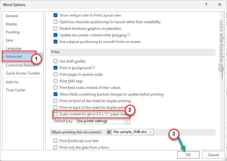 Wrong margin while printing in MS Word - How to fix